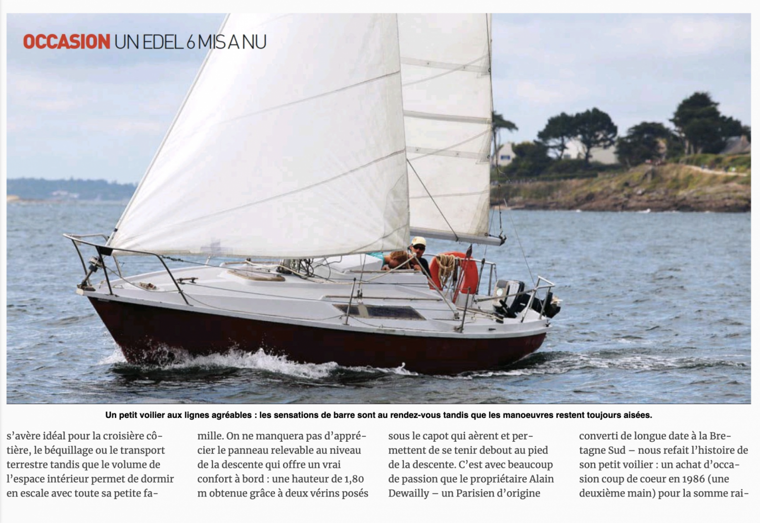 Un Edel 6 à saisir ! (Voile magazine n°274, nov 2018) – Edelvoilier